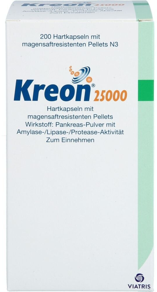 Kreon 25000 Kapseln (200 Stk.) ab 64,13 € | Preisvergleich bei idealo.de