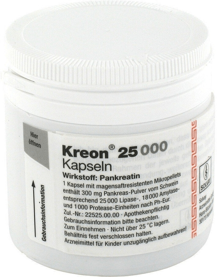 Kreon 25000 Kapseln (100 Stk.) ab 48,00 € | Preisvergleich bei idealo.de