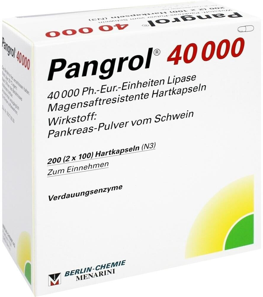 Pangrol 40000 Kapseln Magensaftres. (200 Stk.) ab 90,72 ...