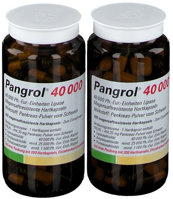 Pangrol 40000 Kapseln Magensaftres. (200 Stk.) ab 90,72 ...