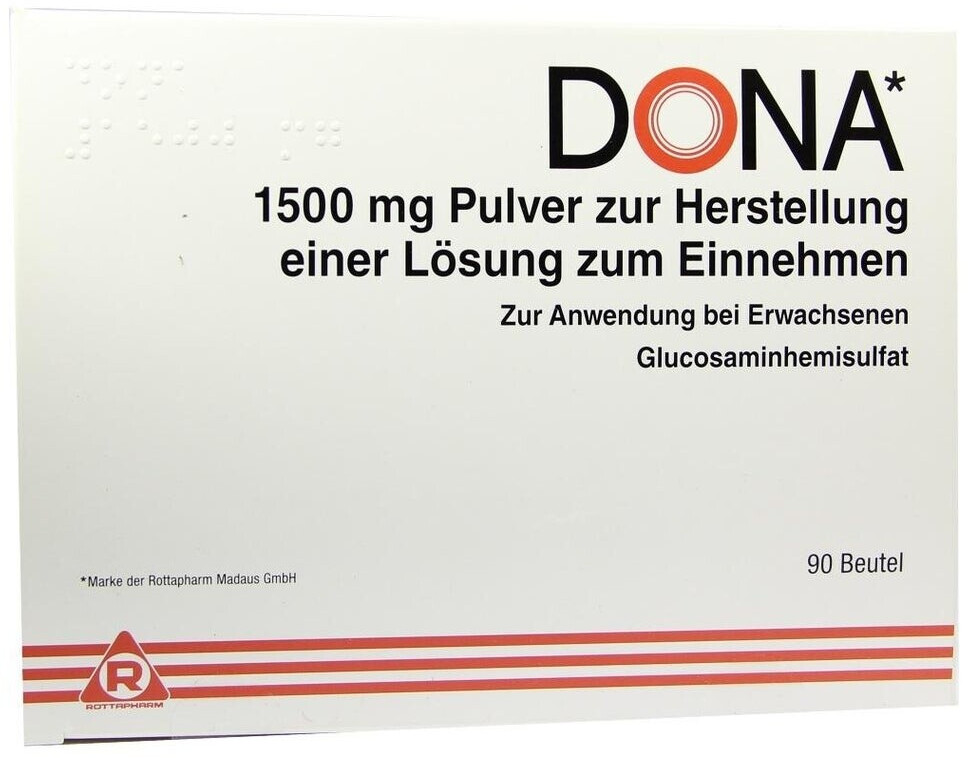 Dona 1500 mg Beutel (90 Stk.) ab 89,35 € | Preisvergleich bei idealo.de