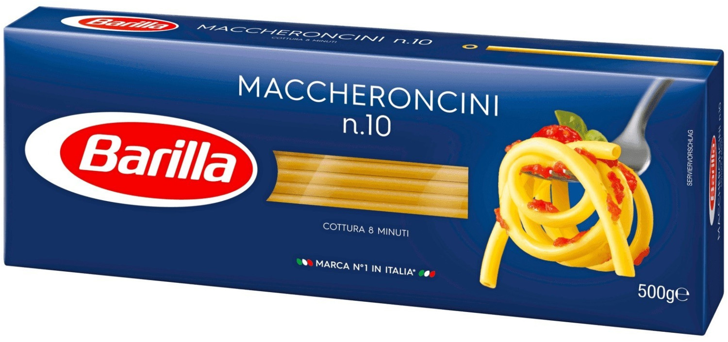 Barilla Maccheroncini No. 10 (500 g) ab 1,31 € | Preisvergleich bei idealo.de