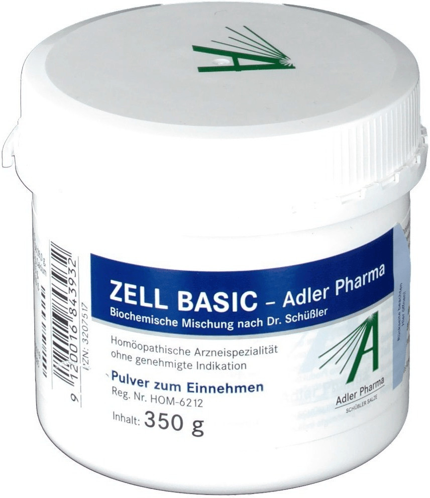 Adler Pharma Zell Basic Mineralstoff Pulver (350 g) (Mai 2022 Preise ...