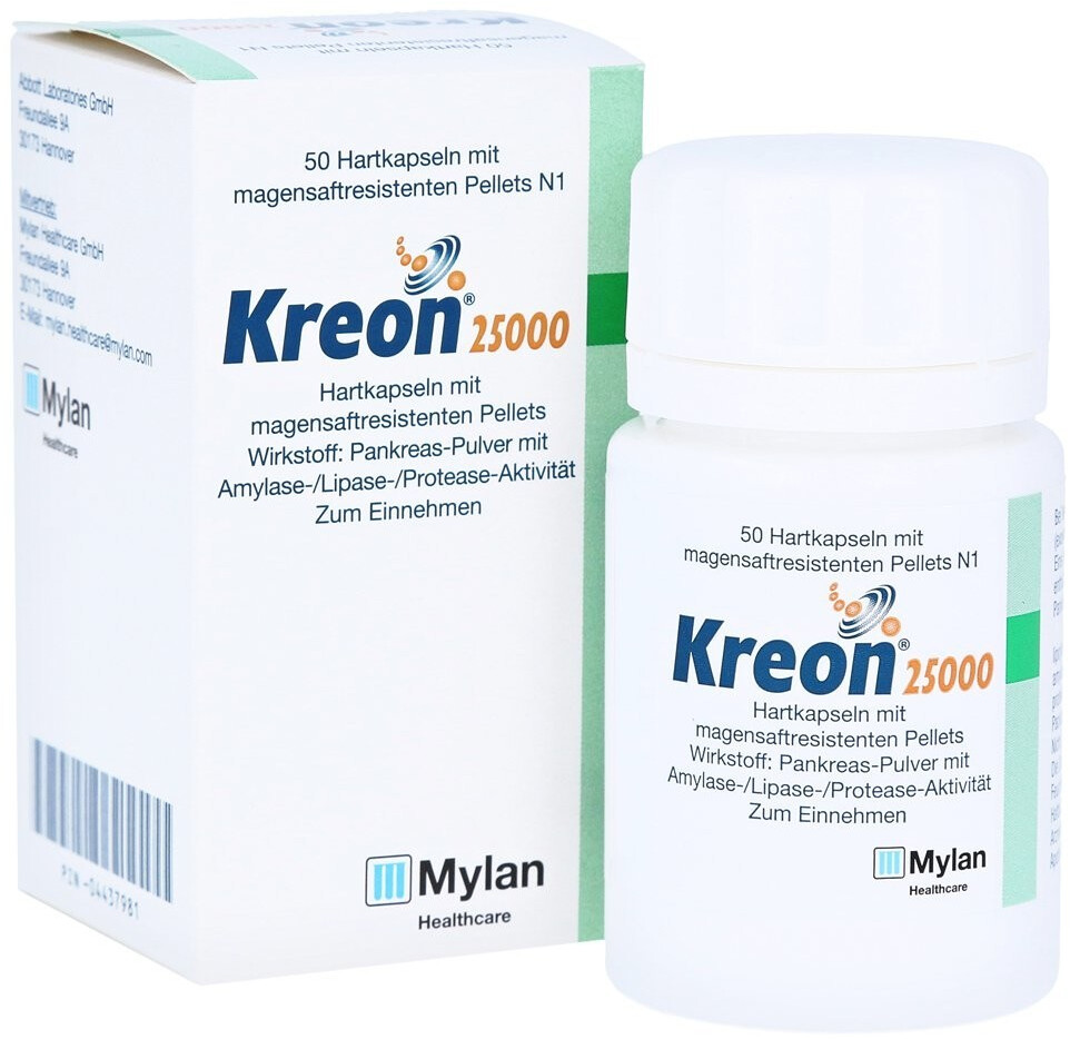 Kreon 25000 Kapseln (50 Stk.) ab 20,02 € | Preisvergleich bei idealo.de