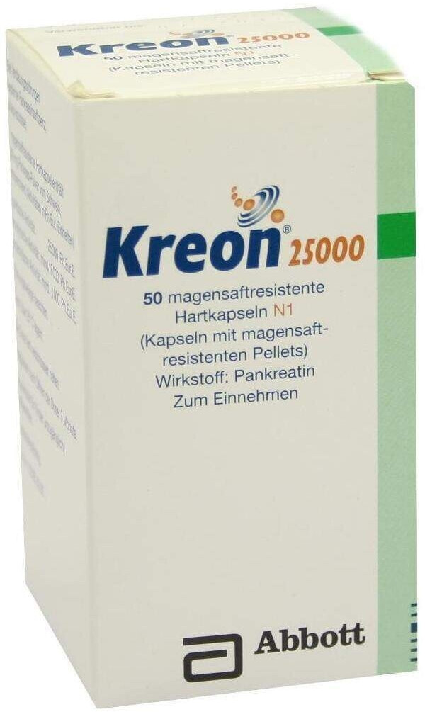 Kreon 25000 Kapseln (50 Stk.) ab 20,02 € | Preisvergleich bei idealo.de