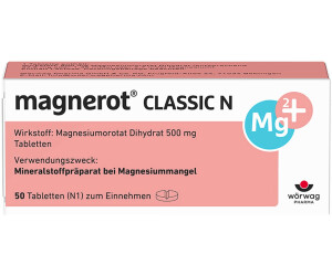 Magnerot Classic N Tabletten (50 Stk.) ab 9,42 € | Preisvergleich bei ...