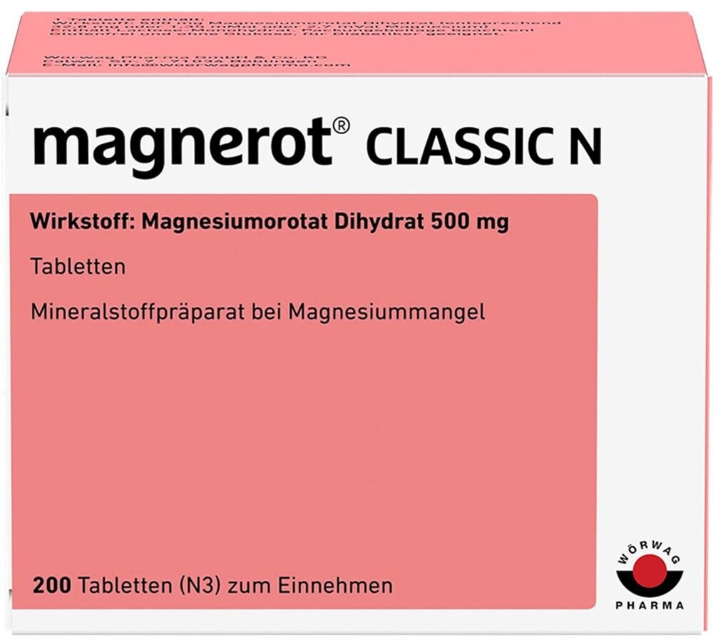 Magnerot Classic N Tabletten (200 Stk.) ab € 28,89 | Preisvergleich bei ...