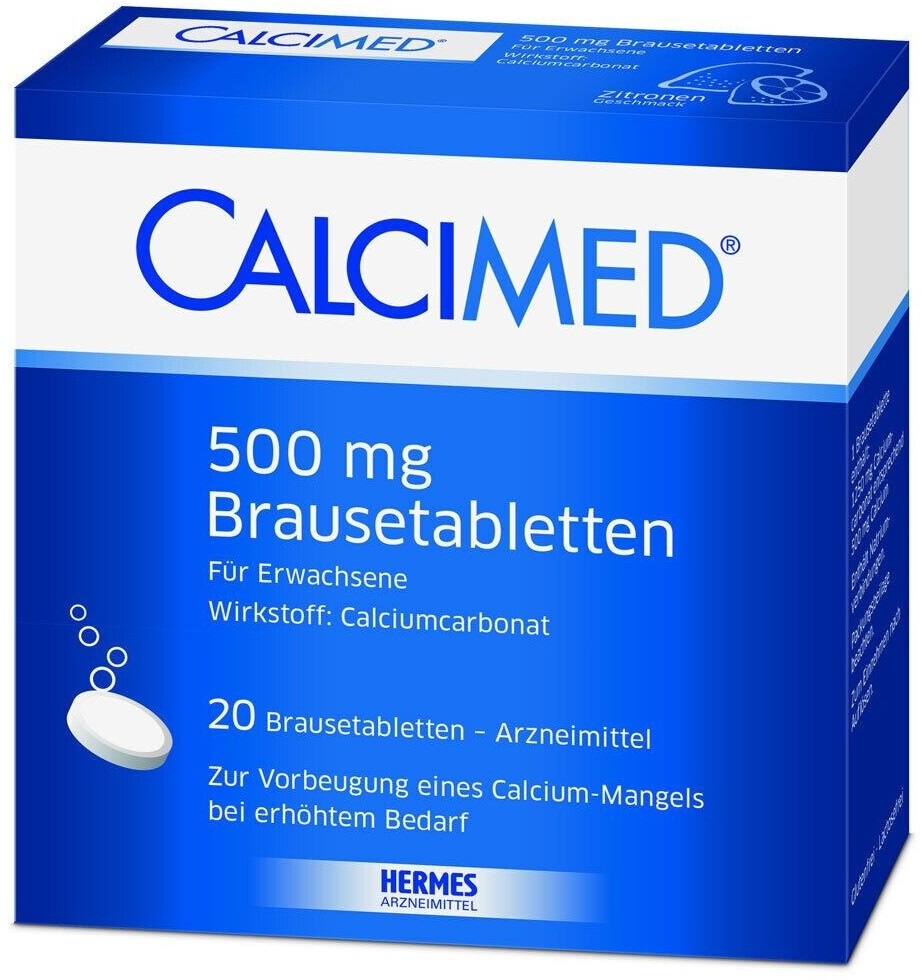 Calcimed 500 mg Brausetabletten (20 Stk.) ab 6,81 € | Preisvergleich ...