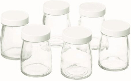 Cuisinart Lot de 6 pots de yaourts en verre de 125 ml ( Ym401E) au ...