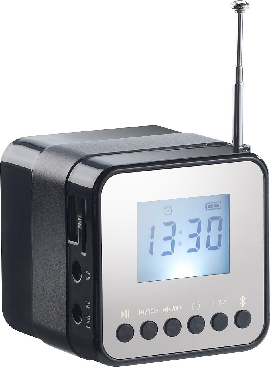 Auvisio Mini-MP3-Station MPS-560.cube mit Bluetooth, Radio & Wecker, 8 ...
