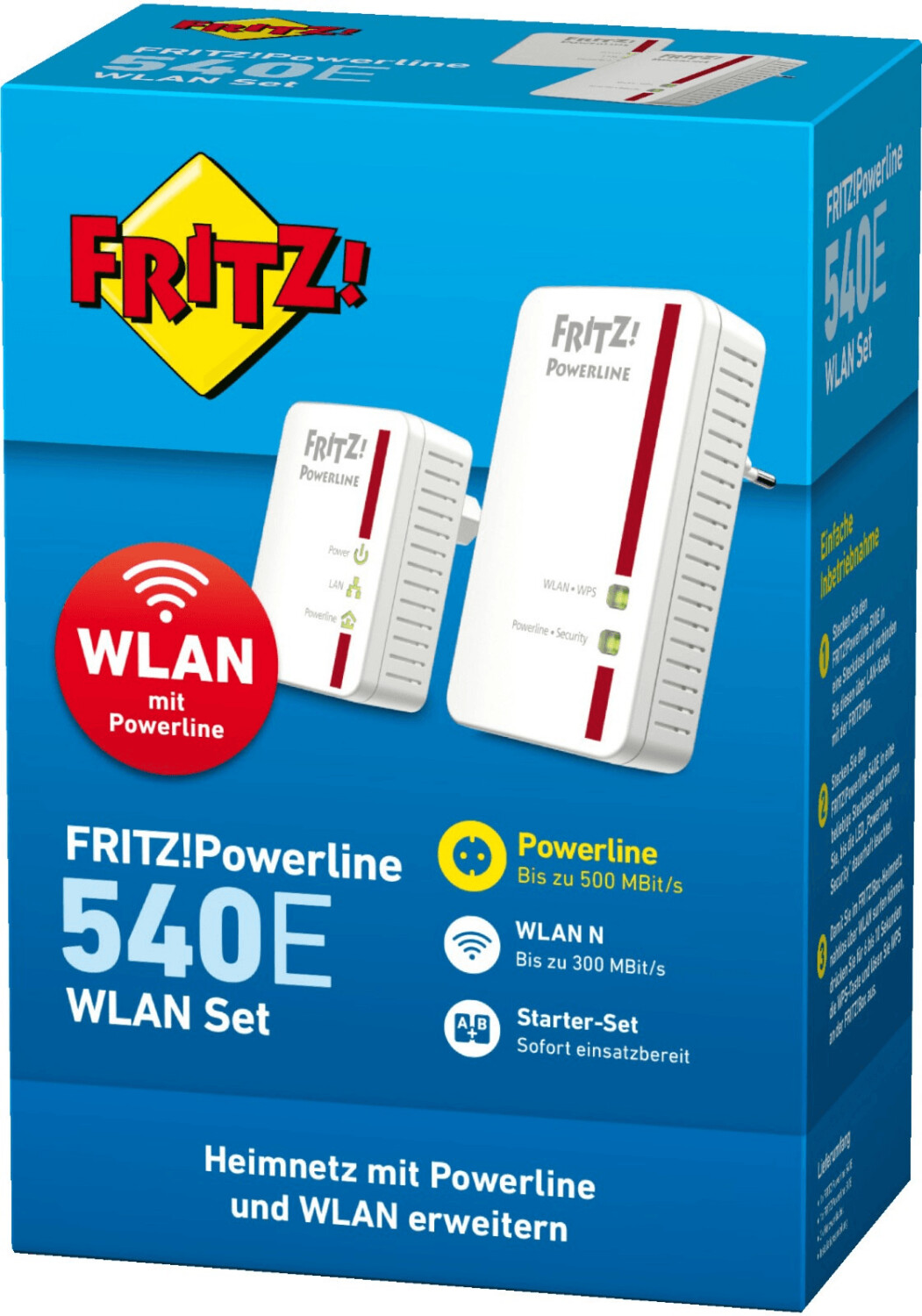 AVM FRITZ!Powerline 540E WLAN Set ab 73,99 € | Preisvergleich bei idealo.de