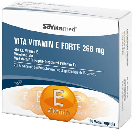 Sovita med Vita Vitamin E forte 268 mg Weichkapseln (120 Stk.) ab 15,95 ...