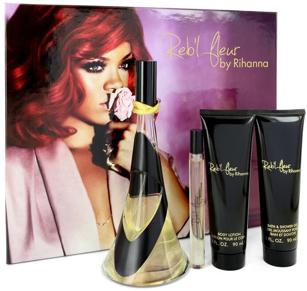 Parlux Reb'l fleur by Rihanna Set (EdP 100ml + EdP 10ml + BL 90ml + SG ...