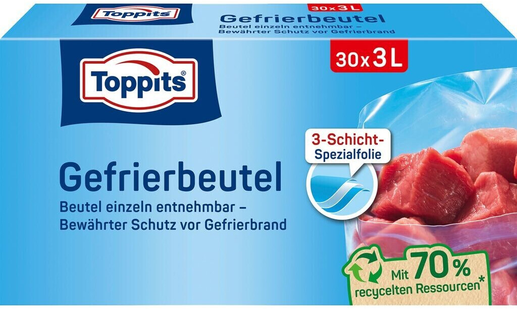 Toppits Gefrierbeutel 3 Liter ab 1,49 € | Preisvergleich bei idealo.de