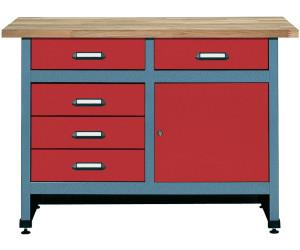 Küpper Werkbank 120 cm / 1 Tür + 5 Schubladen (1204) ab 229,00 ...