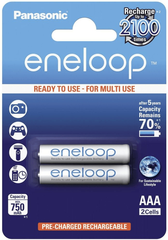 Panasonic Eneloop Hr 4utgb 2bp Aaa 1 2v 750 Mah 2 St Au Meilleur