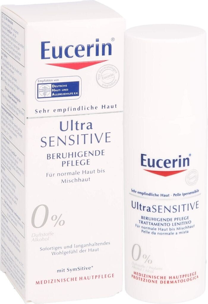Eucerin UltraSENSIBLE Soin Apaisant Peau Normale à Mixte (50 ml) au ...