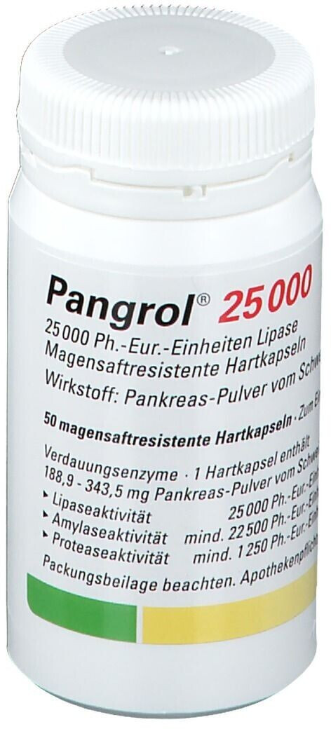 Pangrol 25000 Kapseln (50 Stk.) ab 17,72 € | Preisvergleich bei idealo.de
