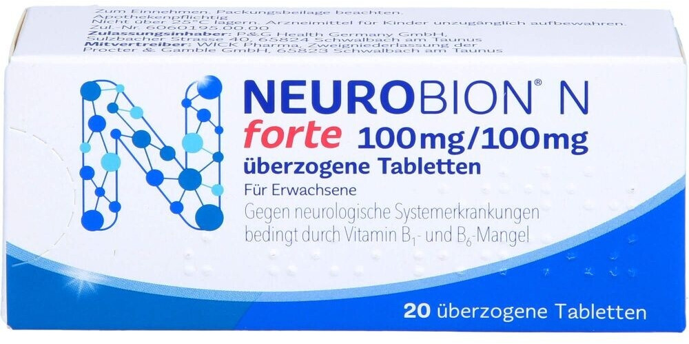 Neurobion N Forte Dragees (20 Stk.) ab € 7,63 | Preisvergleich bei ...