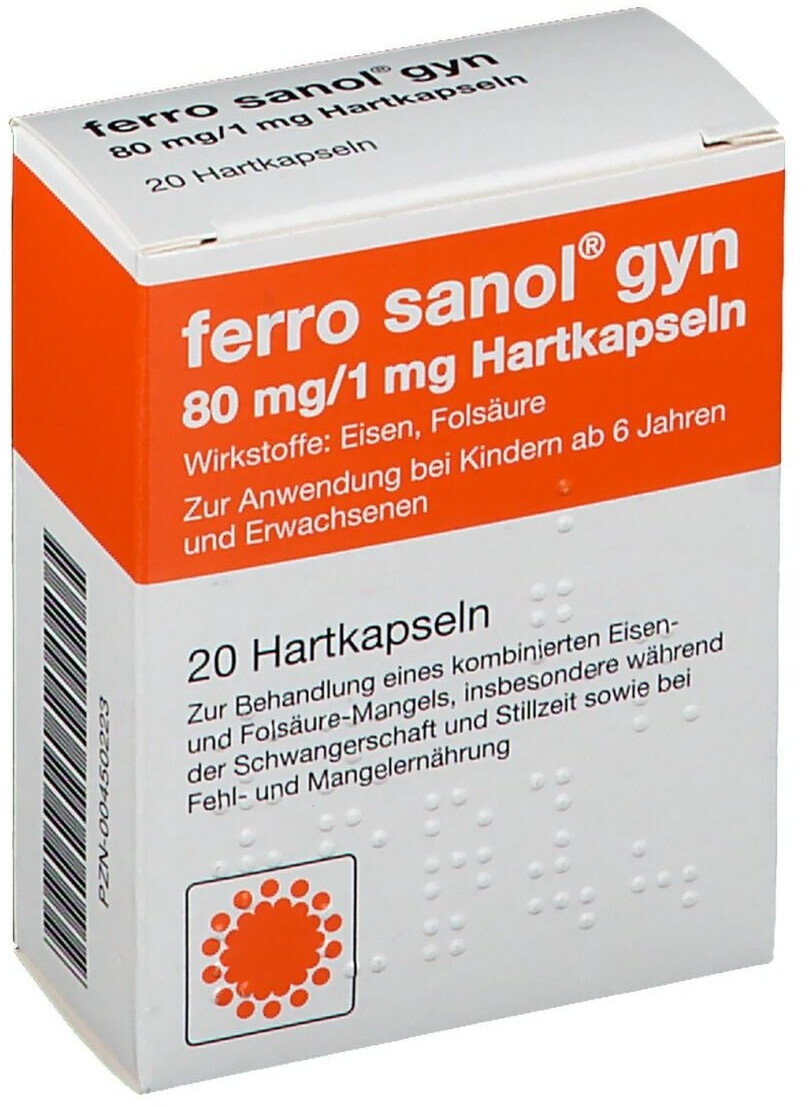 Ferro Sanol Gyn Kapseln (20 Stk.) ab 3,15 € | Preisvergleich bei idealo.de