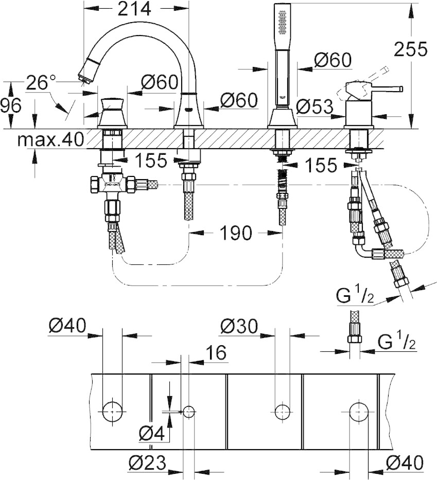 GROHE Grandera 19936000 au meilleur prix sur idealo.fr