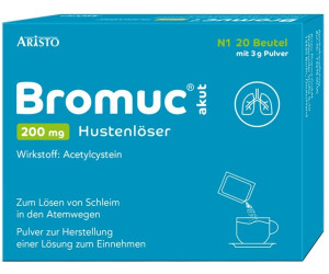 Bromuc akut 200 mg Hustenlöser (20 Stk.) ab 2,37 € | Preisvergleich bei ...