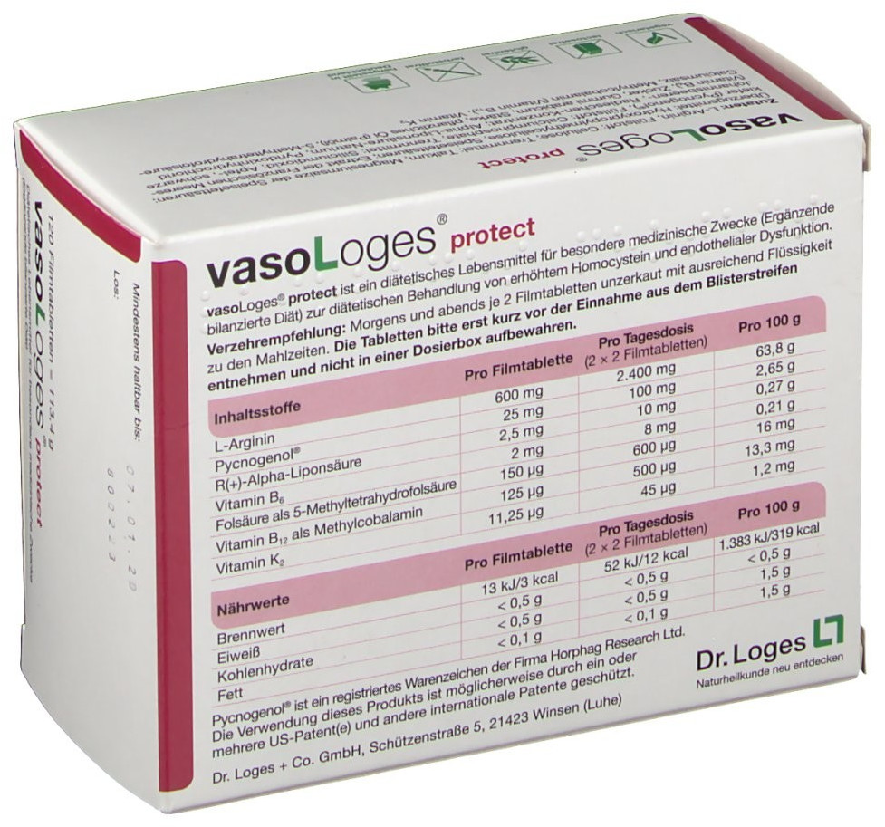 Dr. Loges vasoLoges protect Tabletten (120 Stk.) ab 31,92 ...
