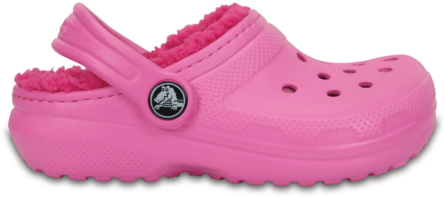 Crocs Kids Fuzz Lined Clog (203506) party pink/candy pink ab 26,50 ...