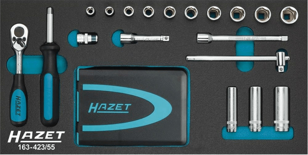 Hazet Steckschlüssel- und Bit-Satz (163-423/55) ab 175,43 € | Preisvergleich bei idealo.de