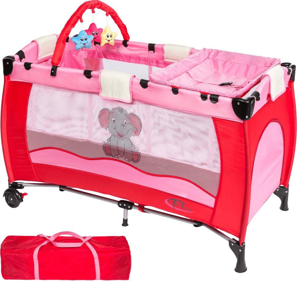 TecTake Lit de voyage Dodo rose au meilleur prix sur idealo.fr