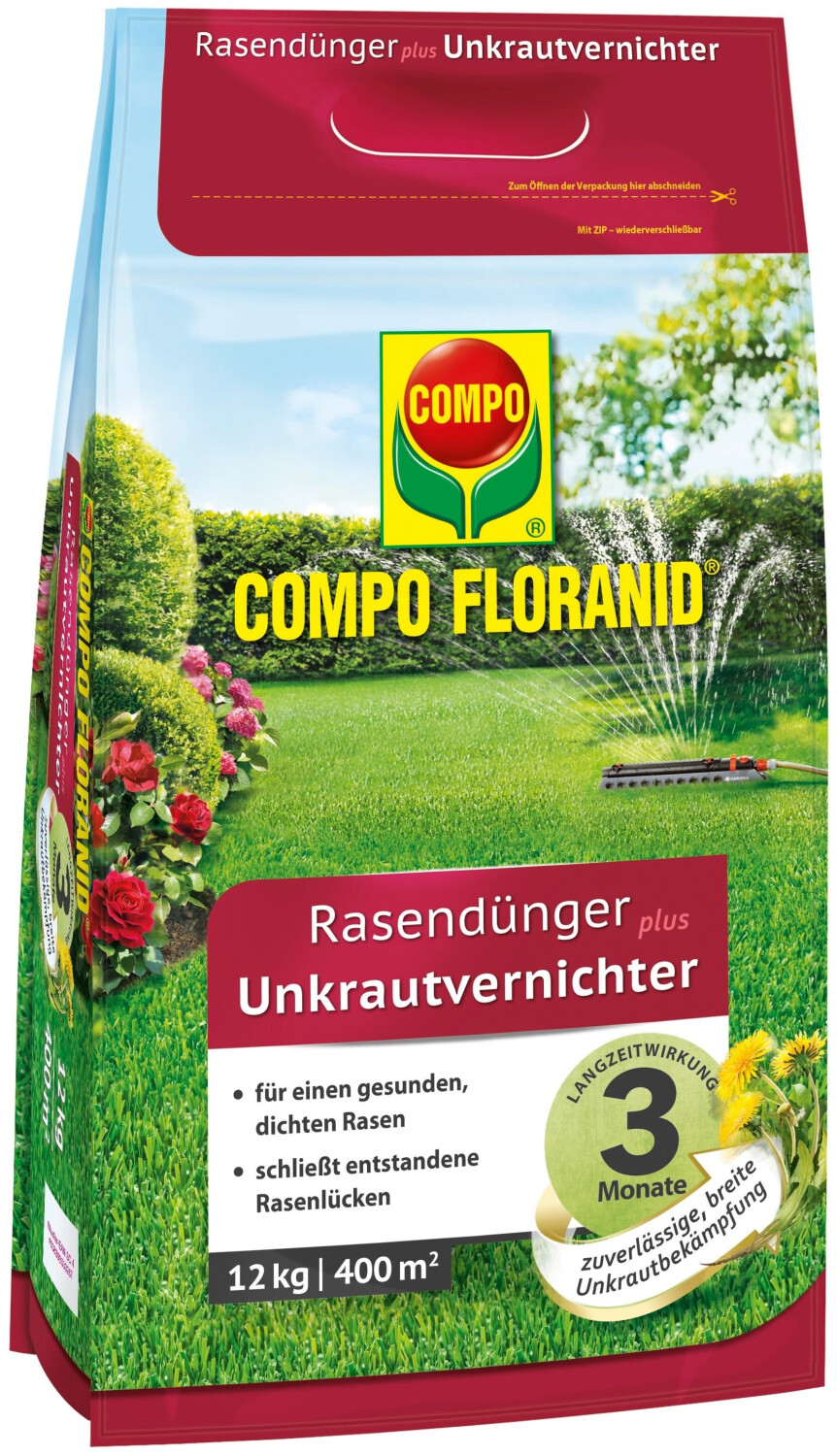 COMPO Floranid Rasendünger plus Unkrautvernichter 12kg ab € 59,09 ...