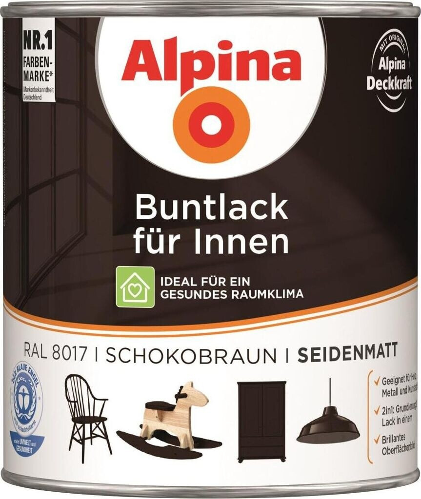 Alpina Farben Buntlack für Innen 750 ml seidenmatt ab 12,10 € | Preisvergleich bei idealo.de
