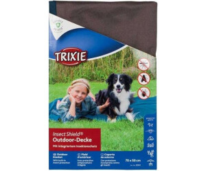 Trixie Plaid d'extérieur Insect Shield 100 × 70 cm bleu foncé au ...