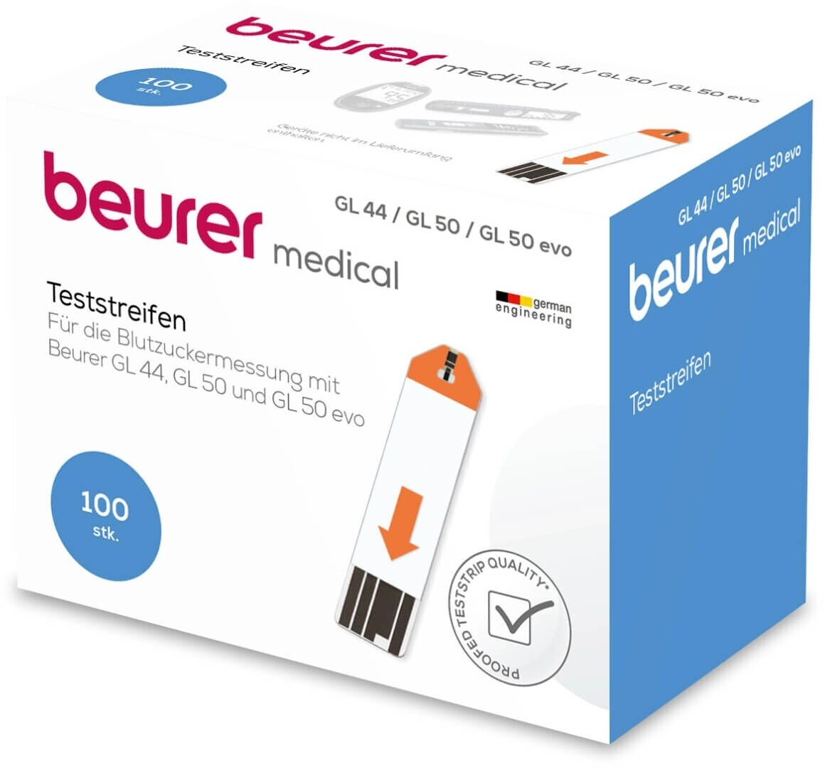 Beurer GL44/GL50 Blutzucker-Teststreifen (100 Stk.) ab 33,65 ...