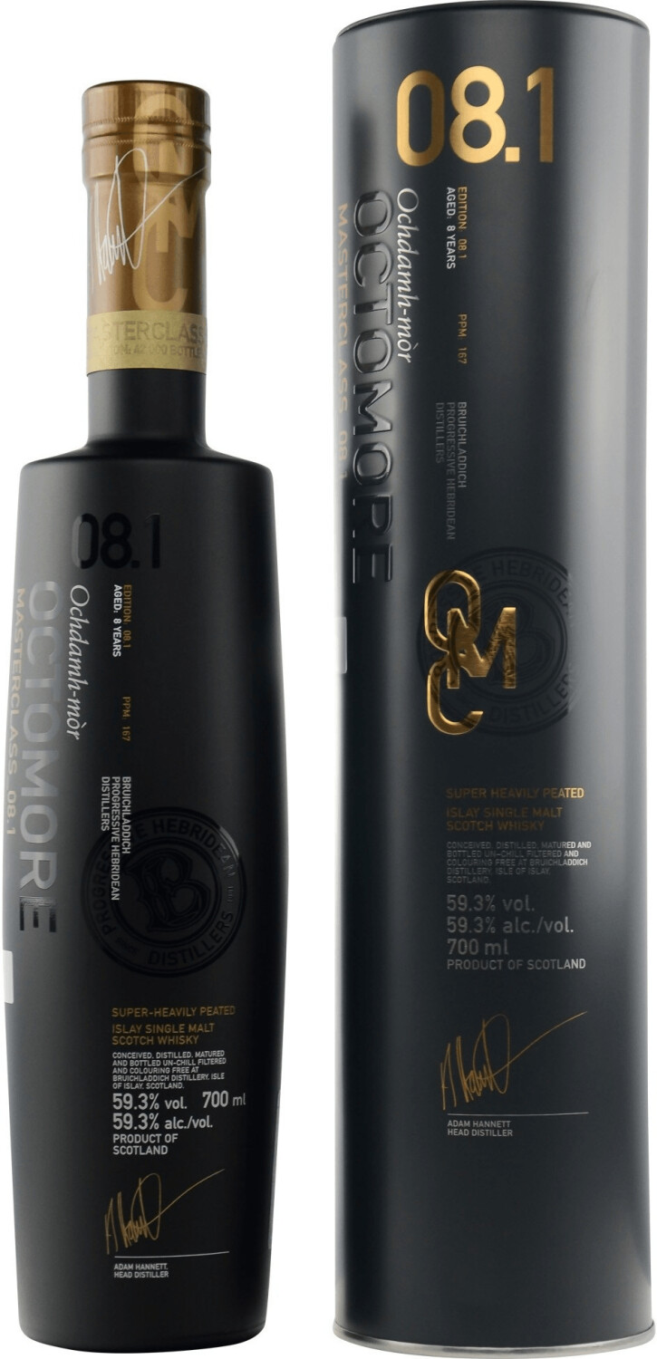 Bruichladdich Octomore Masterclass 8.1 0,7l 59,3% ab 164,45 ...