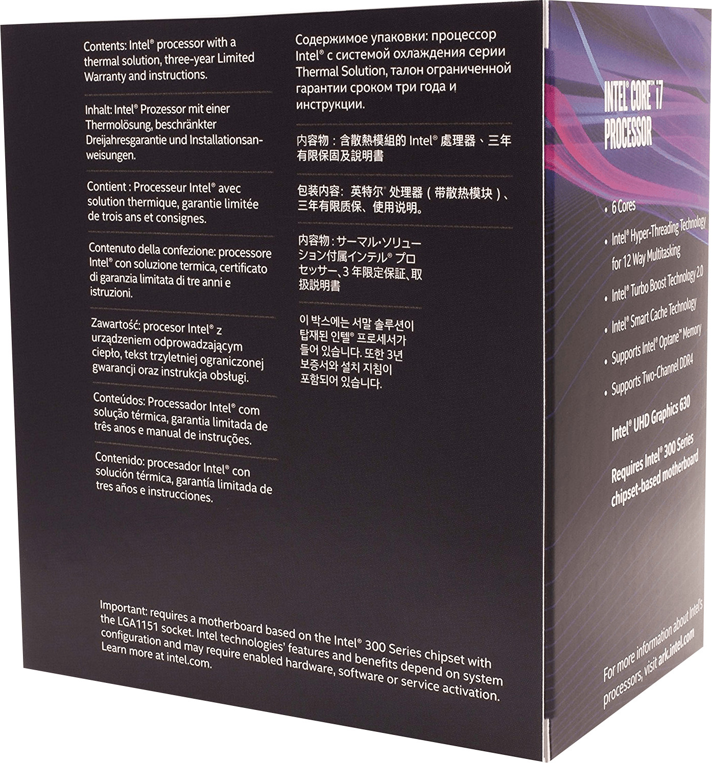 Intel Core i7-8700 Box (Socket 1151, 14nm, BX80684I78700) desde 330,00 ...