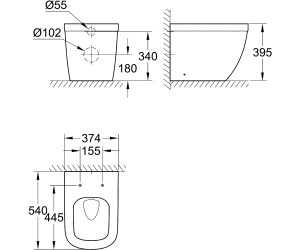 GROHE Euro Keramik Stand-Tiefspül-WC (3933900H) ab 217,50 ...