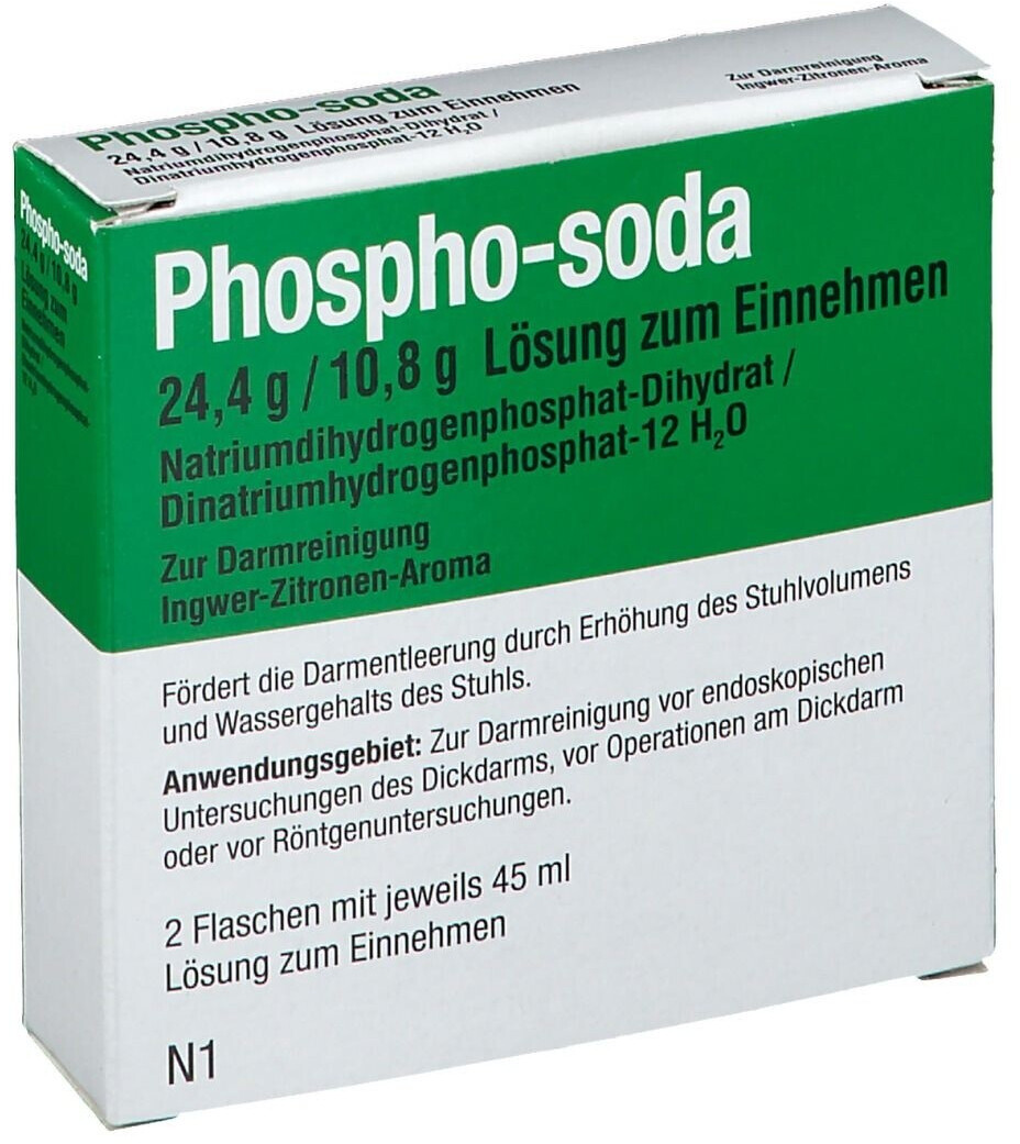 Phospho-soda 24,4g / 10,8g Lösung zum Einnehmen (2x45ml) ab 9,12 ...