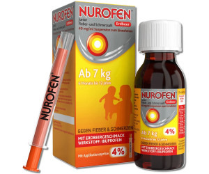 Nurofen Junior Fieber-u. Schmerzsaft Erdbeere 40mg/ml (150 ml) ab € 5 ...