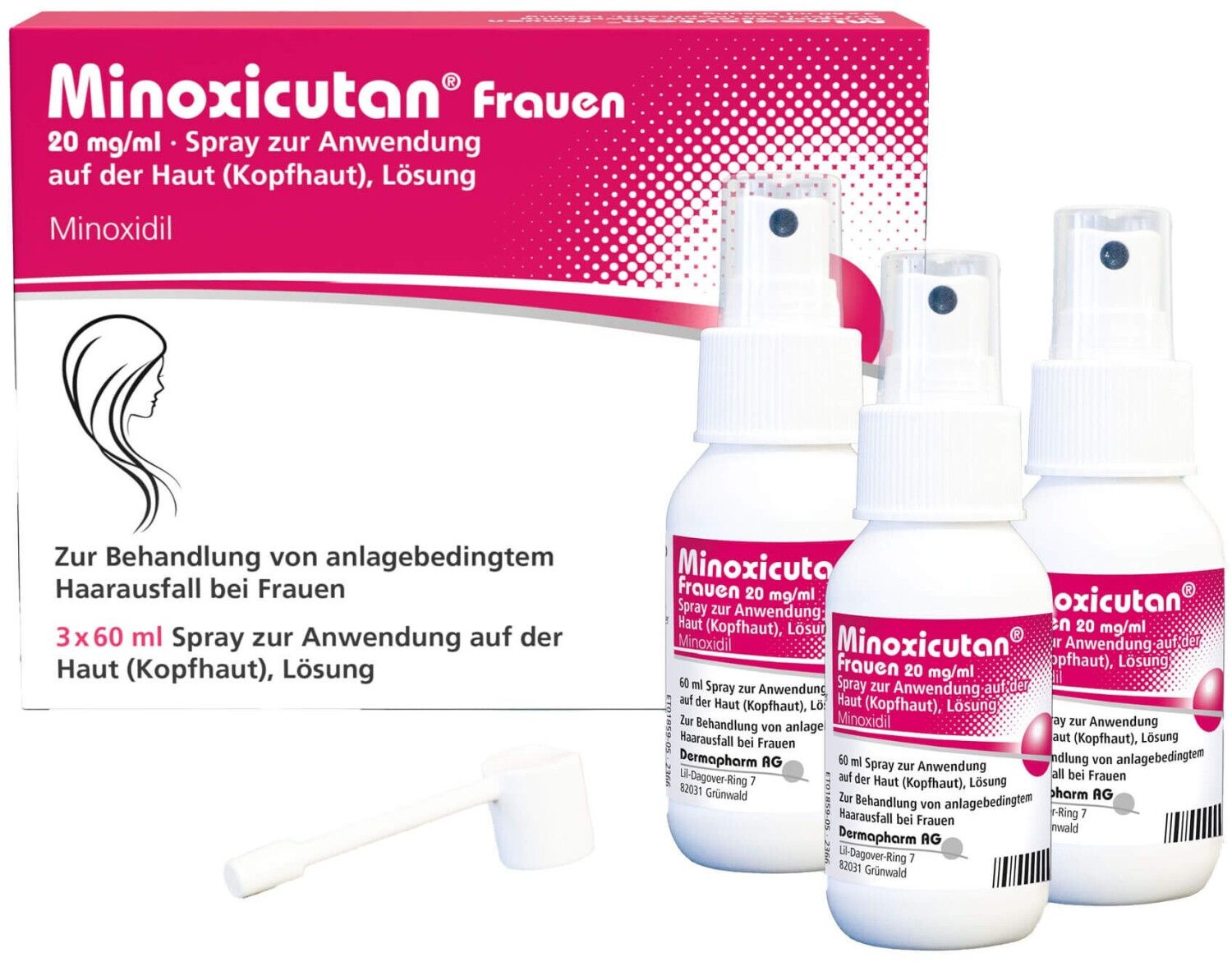 Minoxicutan Frauen 20mg/ml Spray (180ml) ab 25,93 € | Preisvergleich ...
