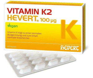 Hevert Vitamin K2 100 µg Kapseln (60 Stk.) ab 16,60 € | Preisvergleich ...