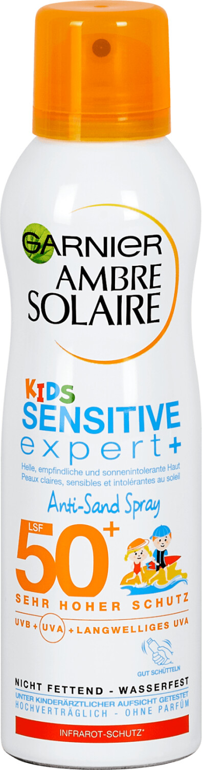 Garnier Ambre Solaire Kids Sensitive expert+ Anti-Sand Spray LSF 50 ...