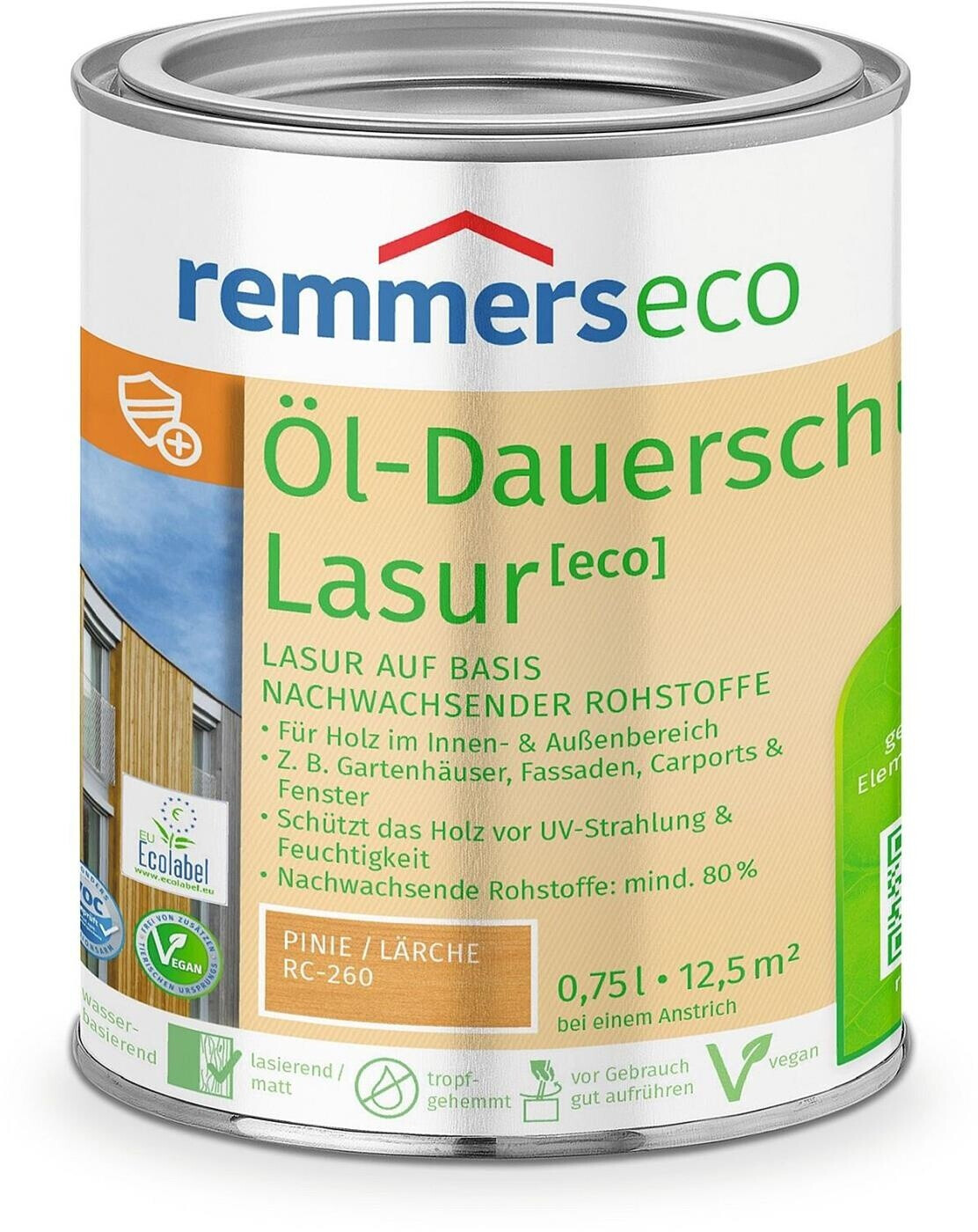 Remmers Öl-Dauerschutz-Lasur eco 0,75 L Pinie ab 12,99 € | Preisvergleich bei idealo.de