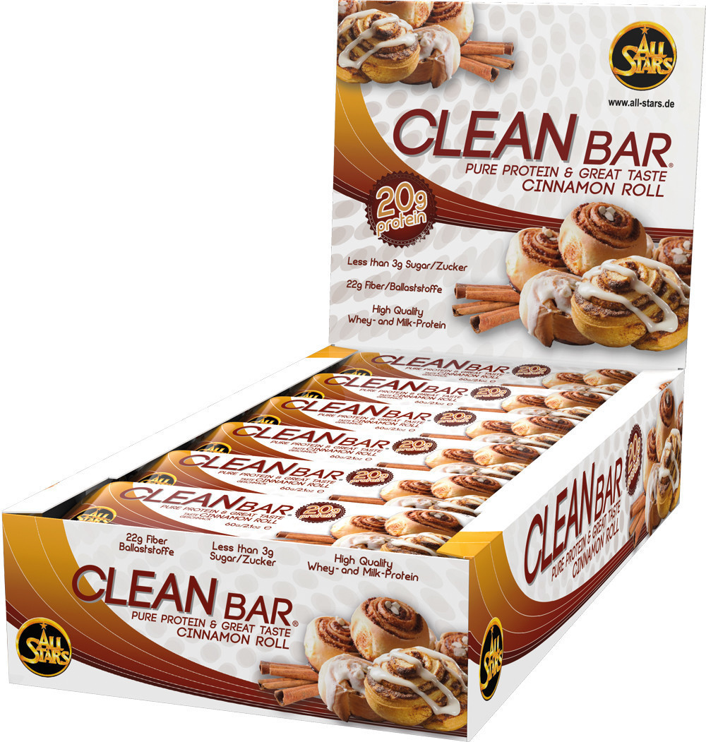All Stars Clean Bar 18 x 60g Cinnamon Roll ab 40,85 € | Preisvergleich ...