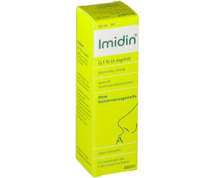 Imidin Nasenspray 0,1% (10ml) ab 2,33 € | Preisvergleich bei idealo.de
