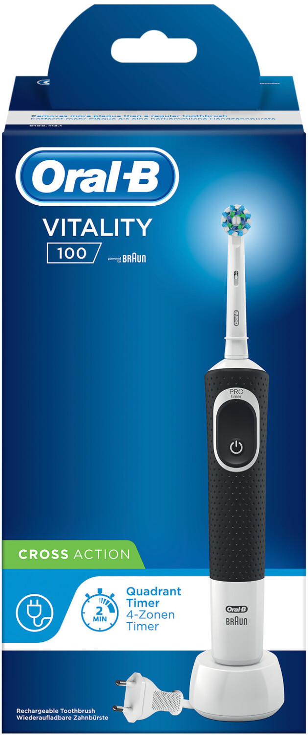 Oral B Vitality 100 CrossAction schwarz ab 20 99 Preisvergleich bei idealo