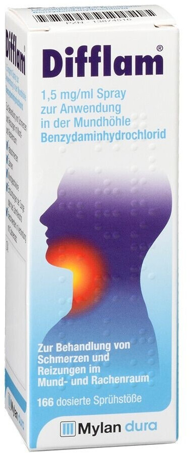 Difflam 1,5 mg/ml Spray zur Anwendung in der Mundhöhle (30ml) ab 4,45 € | Preisvergleich bei ...