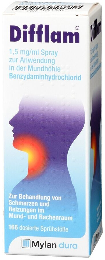 Difflam 1,5 mg/ml Spray zur Anwendung in der Mundhöhle (30ml) ab 4,45 ...
