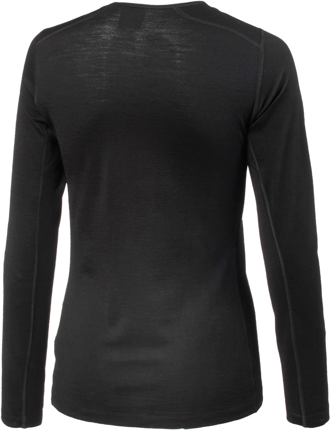 Icebreaker Womens Merino 200 Oasis Long Sleeve Crewe Thermal Top Black