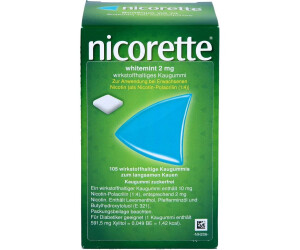 nicorette Kaugummi 2 mg whitemint (105 Stk.) ab 19,80 € (Mai 2024 ...